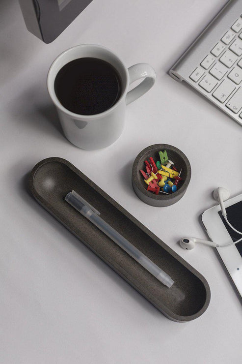 IULIA Grey Round Paper Clip Holder – Iulia Shop