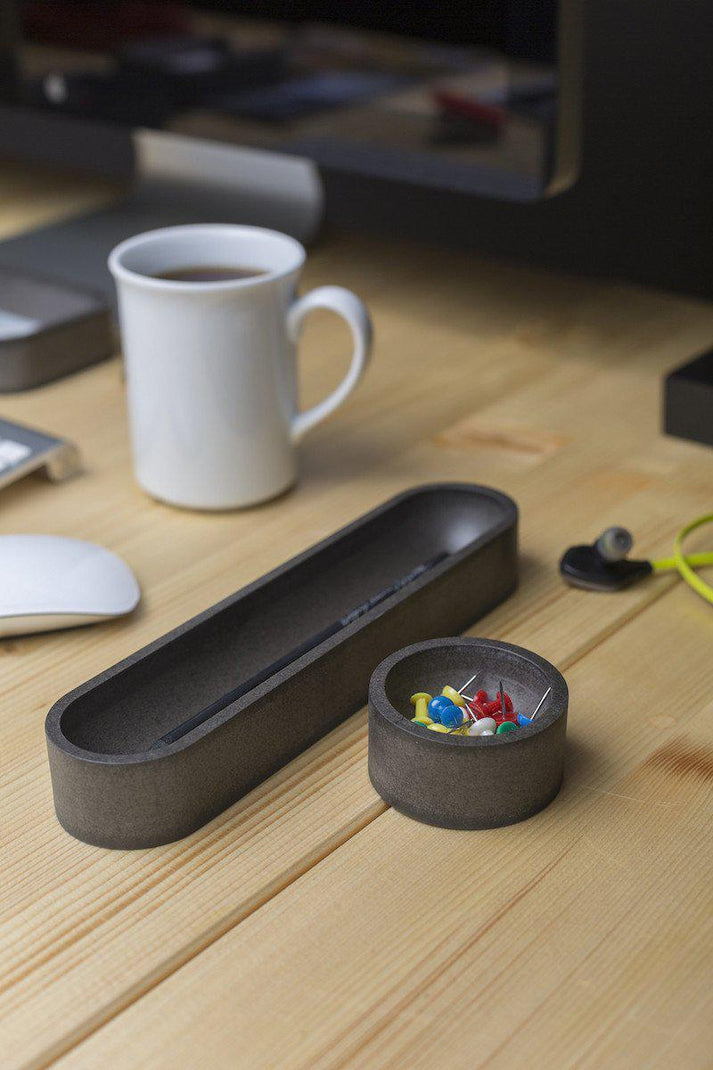 IULIA Grey Round Paper Clip Holder – Iulia Shop